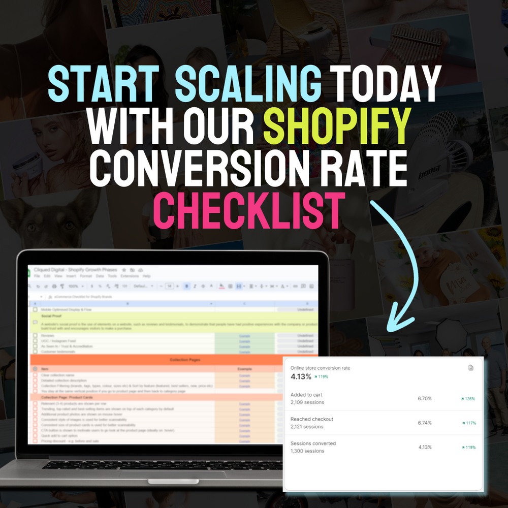 Shopify Conversion Rate Checklist | CliquedDigital